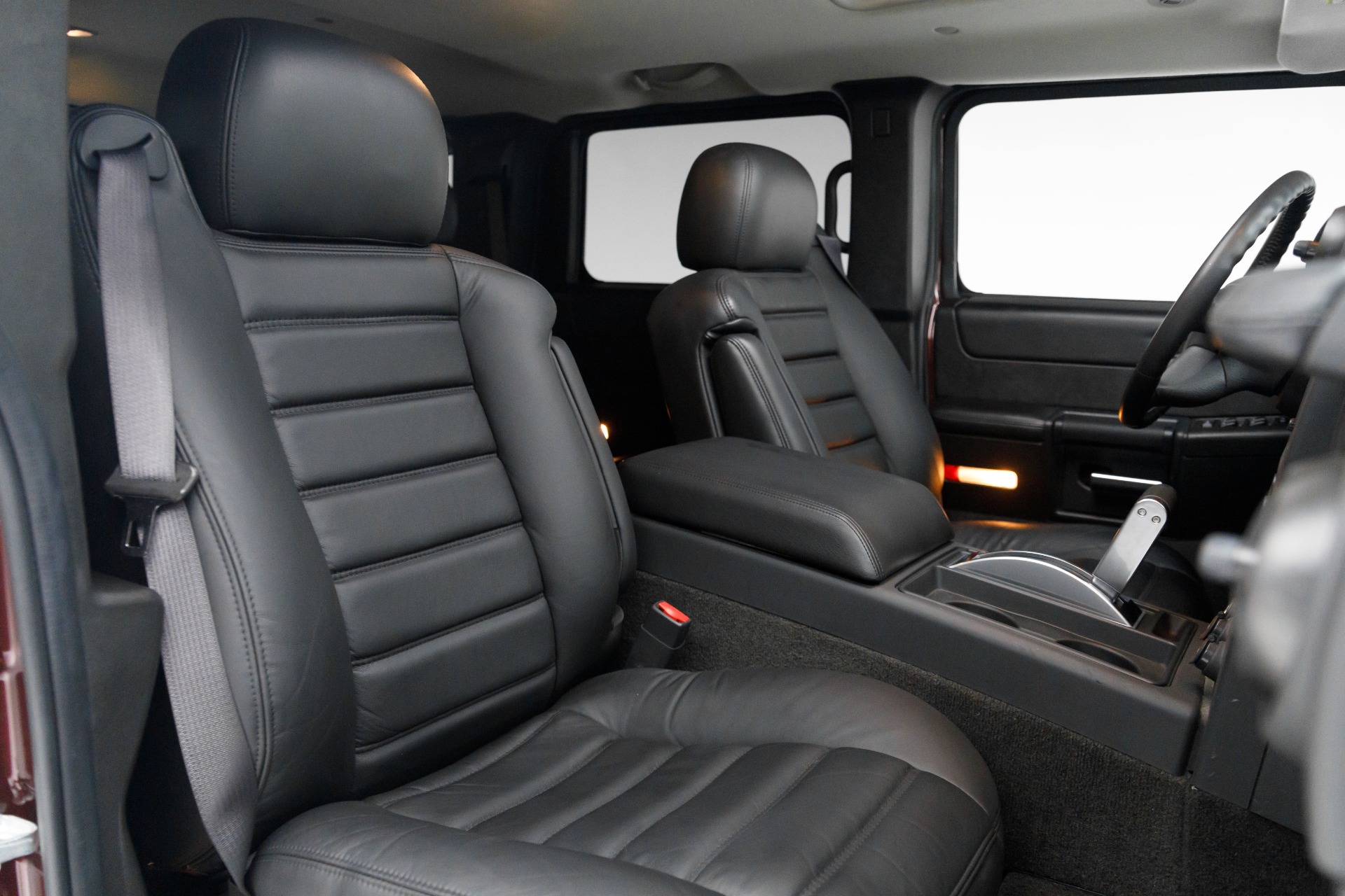Black Hummer H2 Interior